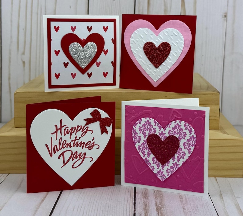 Valentine Card Making Kit, Valentine Card Kit, Mini Valentine Card Kit ...