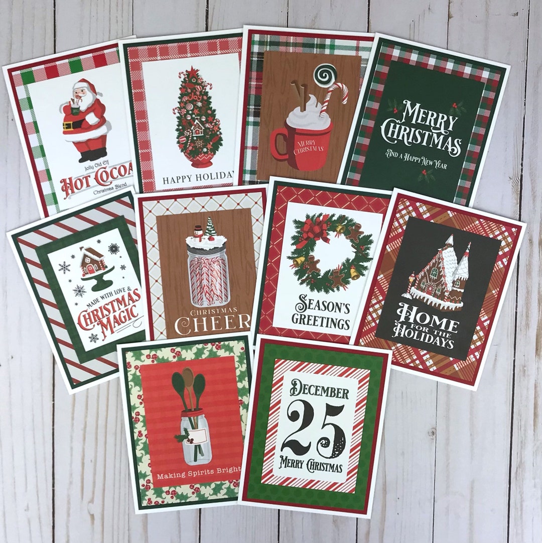 Christmas Cards Pack, Christmas Cards Multipack, Holiday Card Set ...