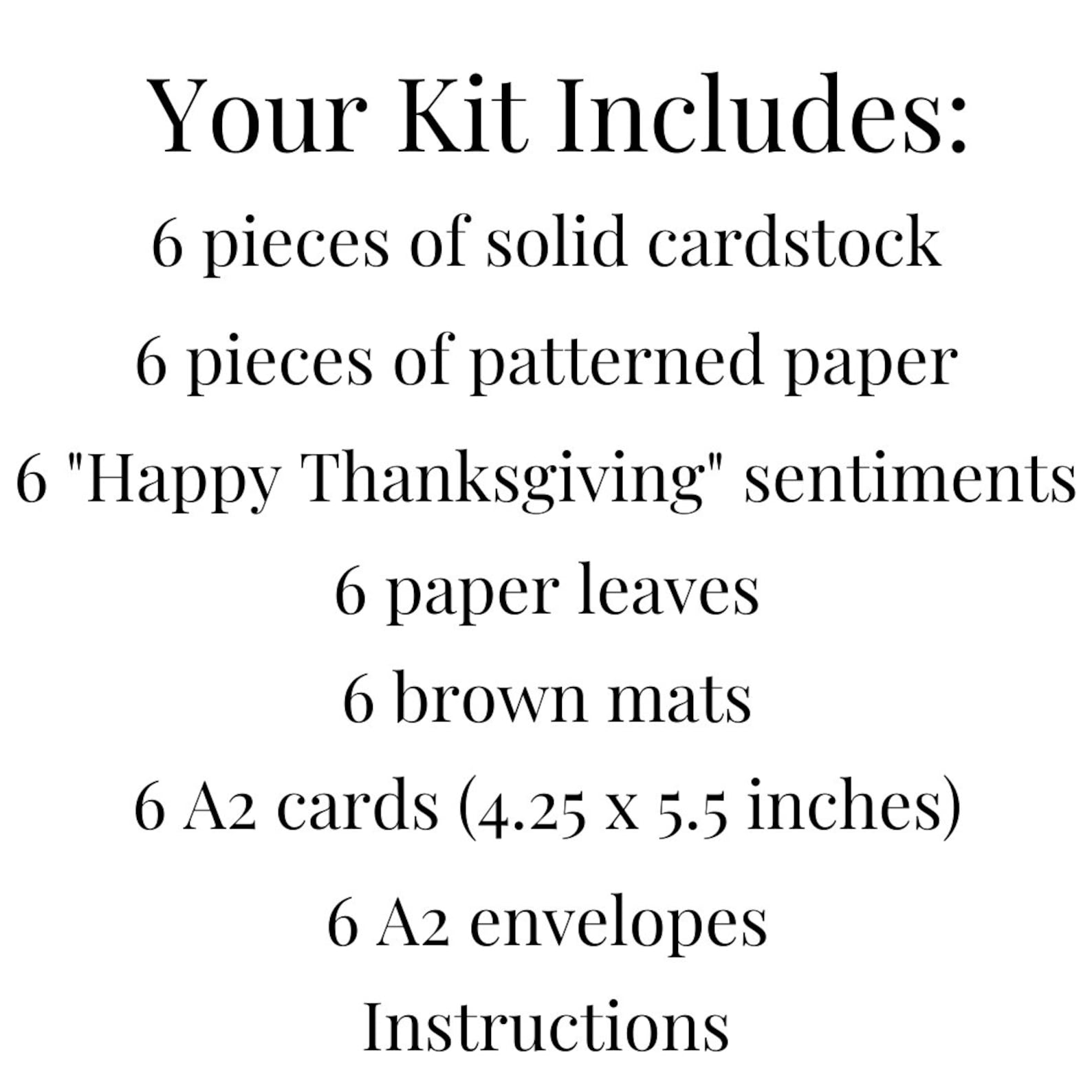 Thanksgiving Card Making Kits for Adults to DIY 6 Fall Cards: Easy ...