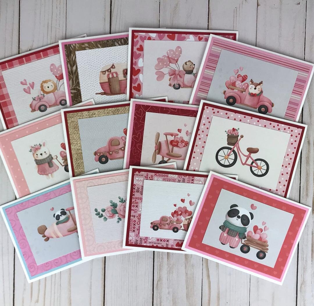 Valentine Cards for Kids Valentine Card Set Cute Valentine - Etsy