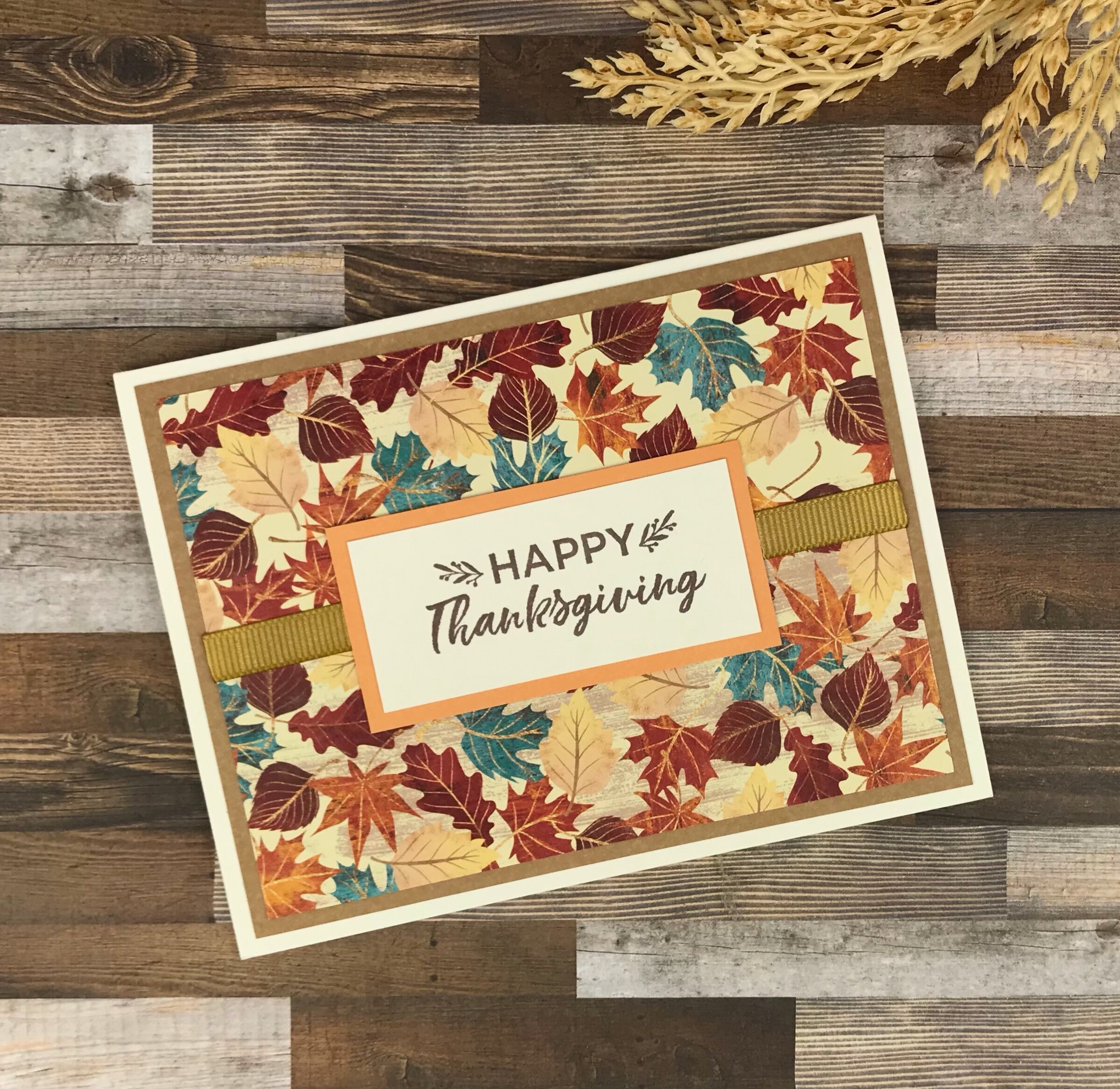 Thanksgiving Card Making Kits for Adults Fall Leaves Card | Etsy