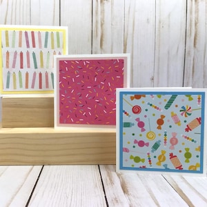 Mini Birthday Cards, Gift Enclosure Cards for Kids, Cute Birthday Cards ...