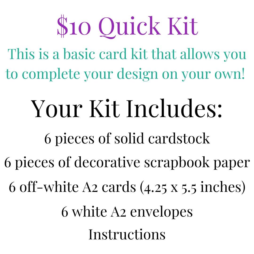 Green Vines Card Making Kit for Adults to DIY 6 Greeting Cards ...