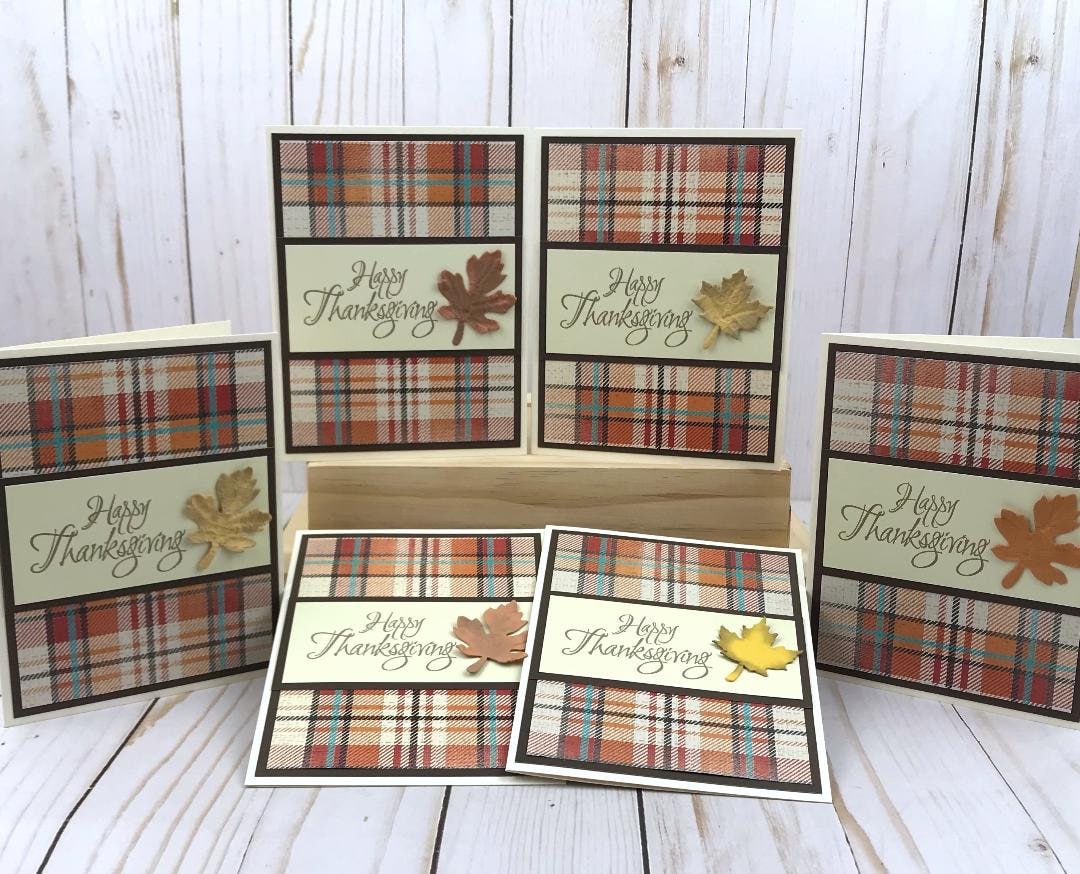 Thanksgiving Card Fall Greeting Cards Rustic Thanksgiving - Etsy