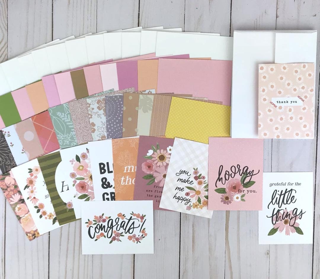 Spring Card Making Kit for Adults to DIY Greeting Cards, Craft Kit for ...