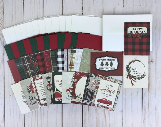 Fun Christmas Card Making Kit for Adults, Holiday Card Kit to Make Your ...