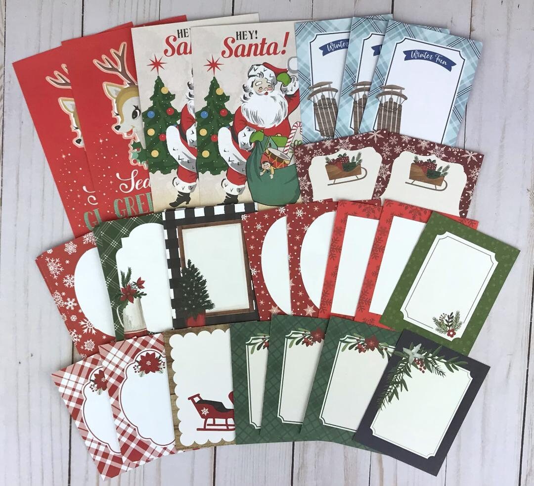 Christmas Card Making Supplies, Journal Cards, Paper Craft Supplies ...