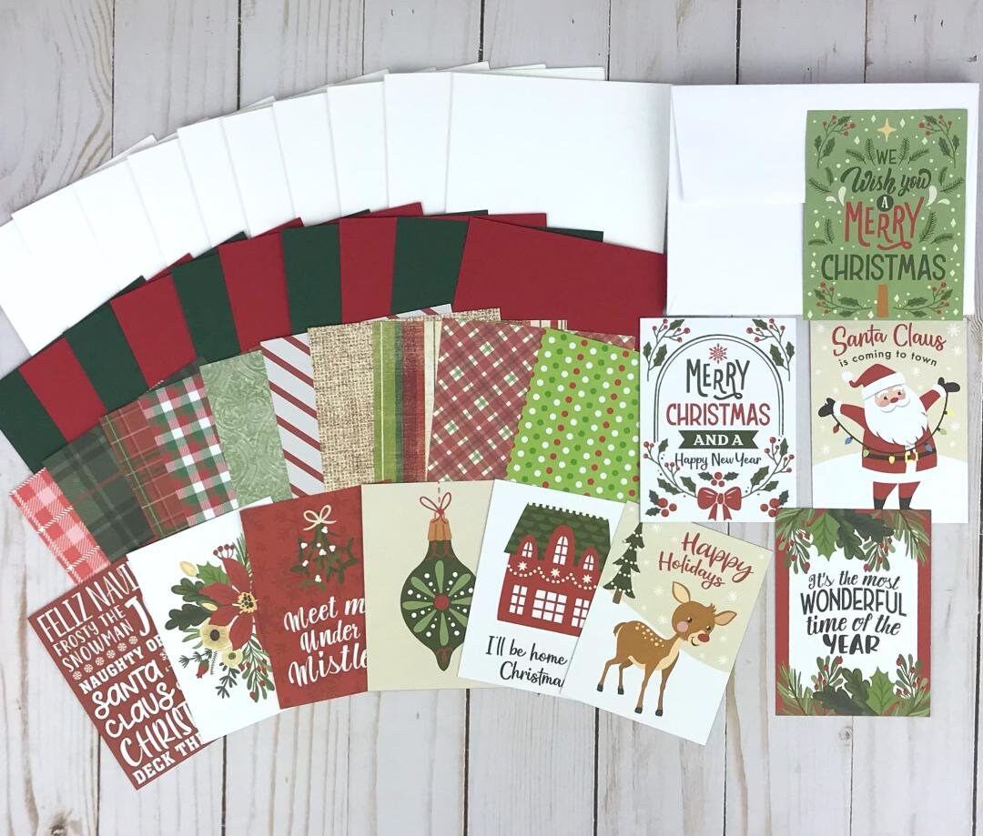 Christmas Card Kit Christmas Card Making Kits for Adults DIY - Etsy