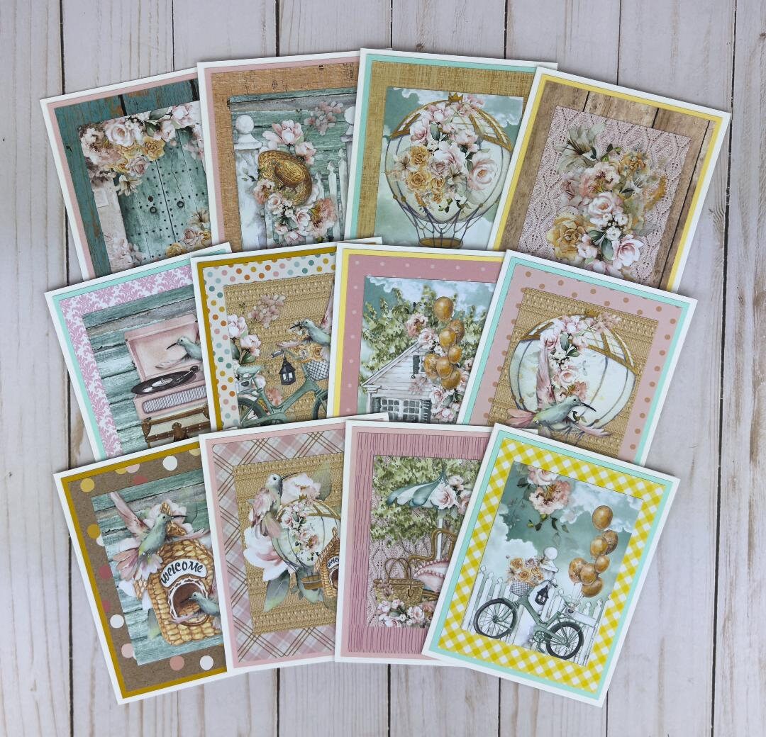 Summer Greeting Card Set of 12, Value Pack Cards, Hummingbird Cards ...