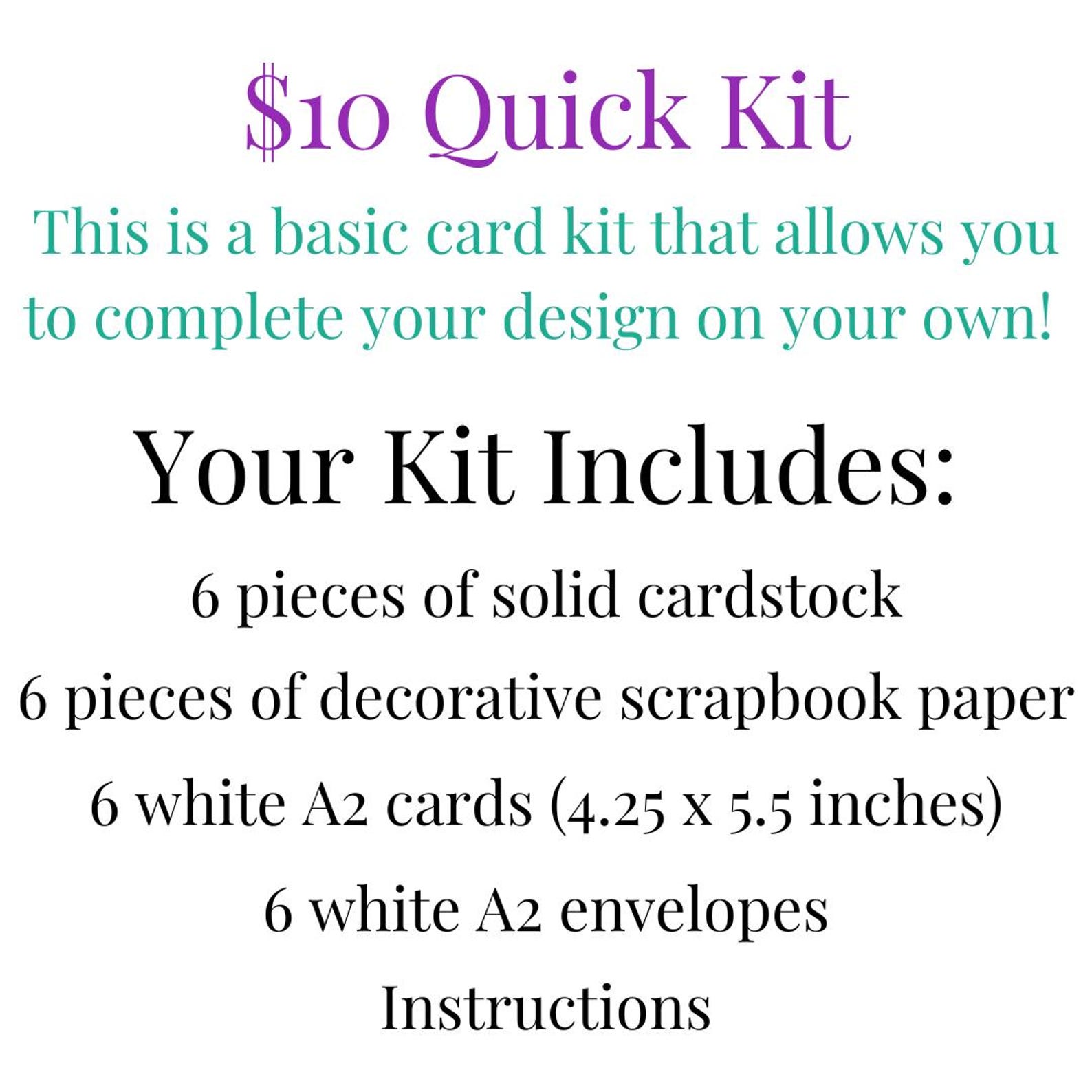 Mod Retro Style Card Making Kit for Adults to DIY Greeting Cards, Card ...