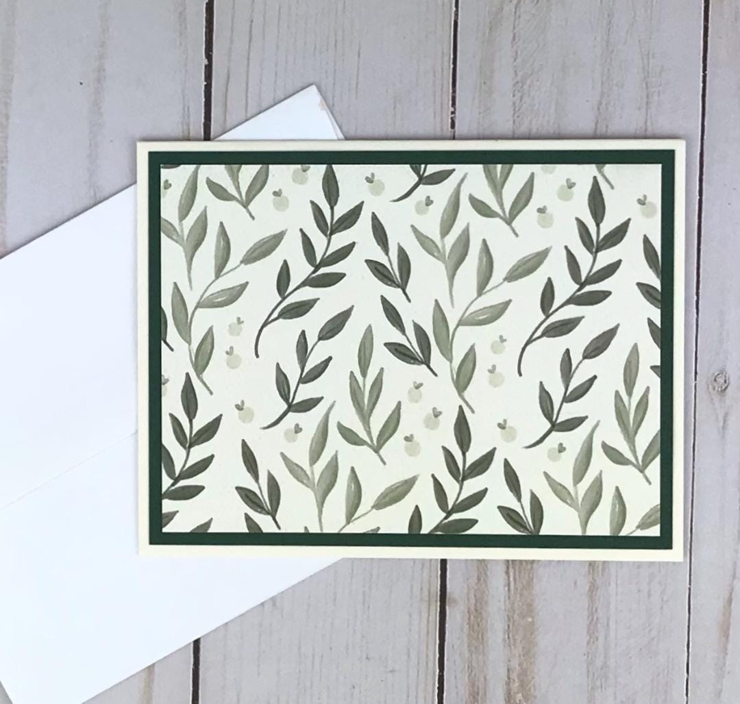 Green Vines Card Making Kit for Adults to DIY 6 Greeting Cards ...