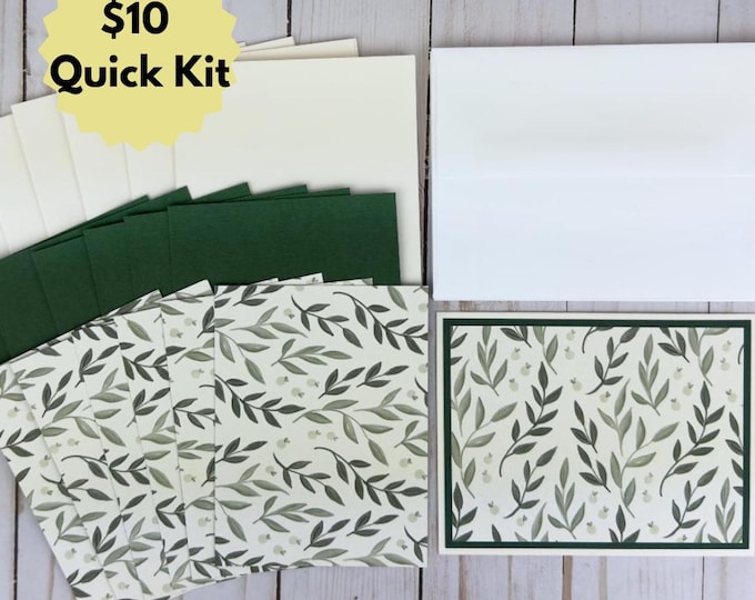 Floral Card Kit to Make, Card Making Supplies, Paper Craft Kit Gift for ...