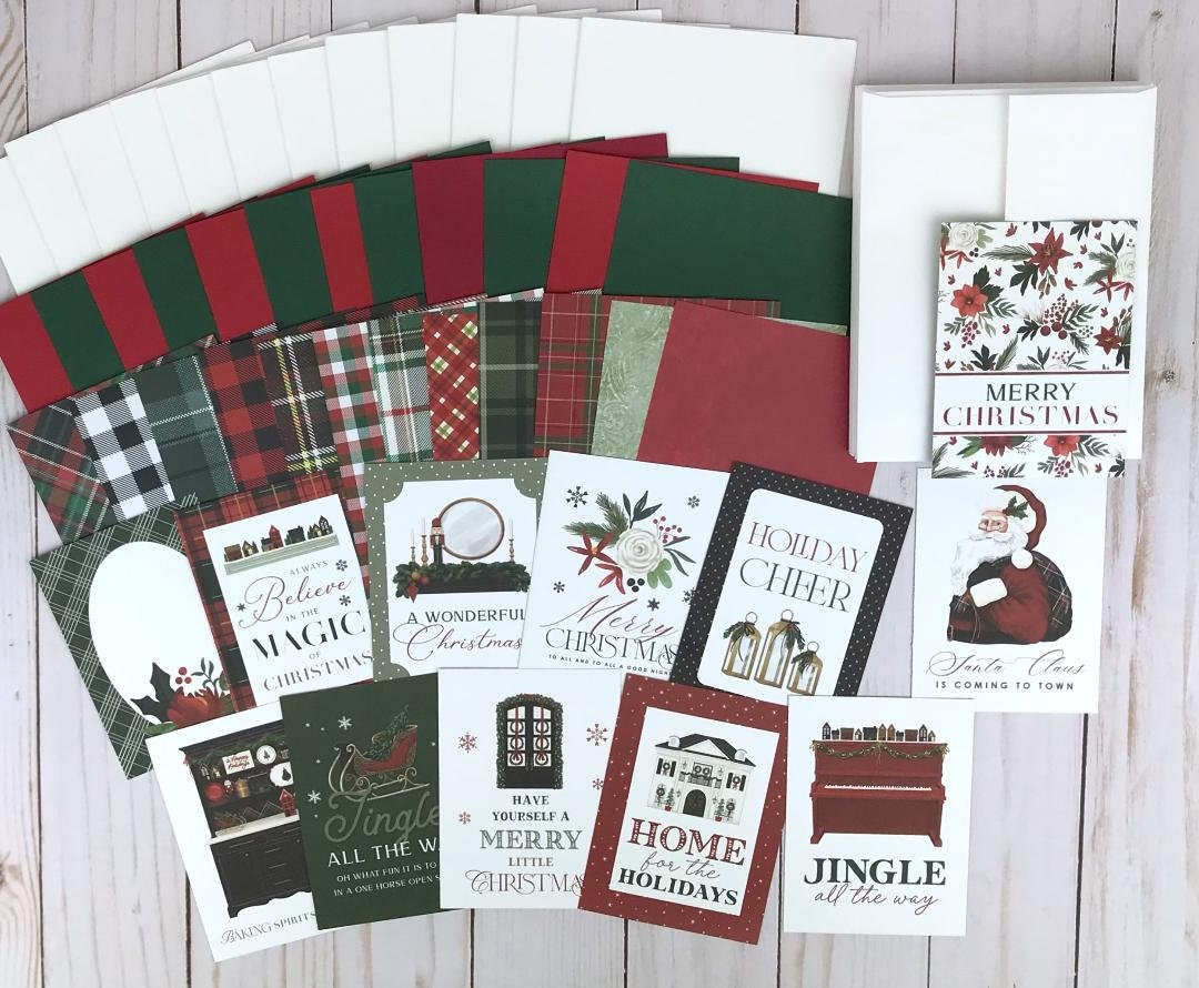 Christmas Card Making Kit for Adults, Christmas Card Kit DIY, Handmade ...