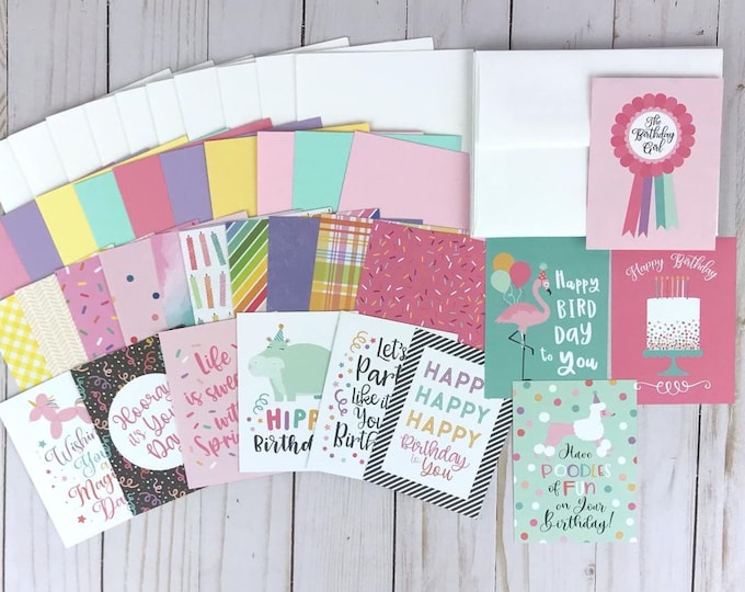 Birthday Card Kit, Birthday Card Making Kits for Adults, Make Your Own ...