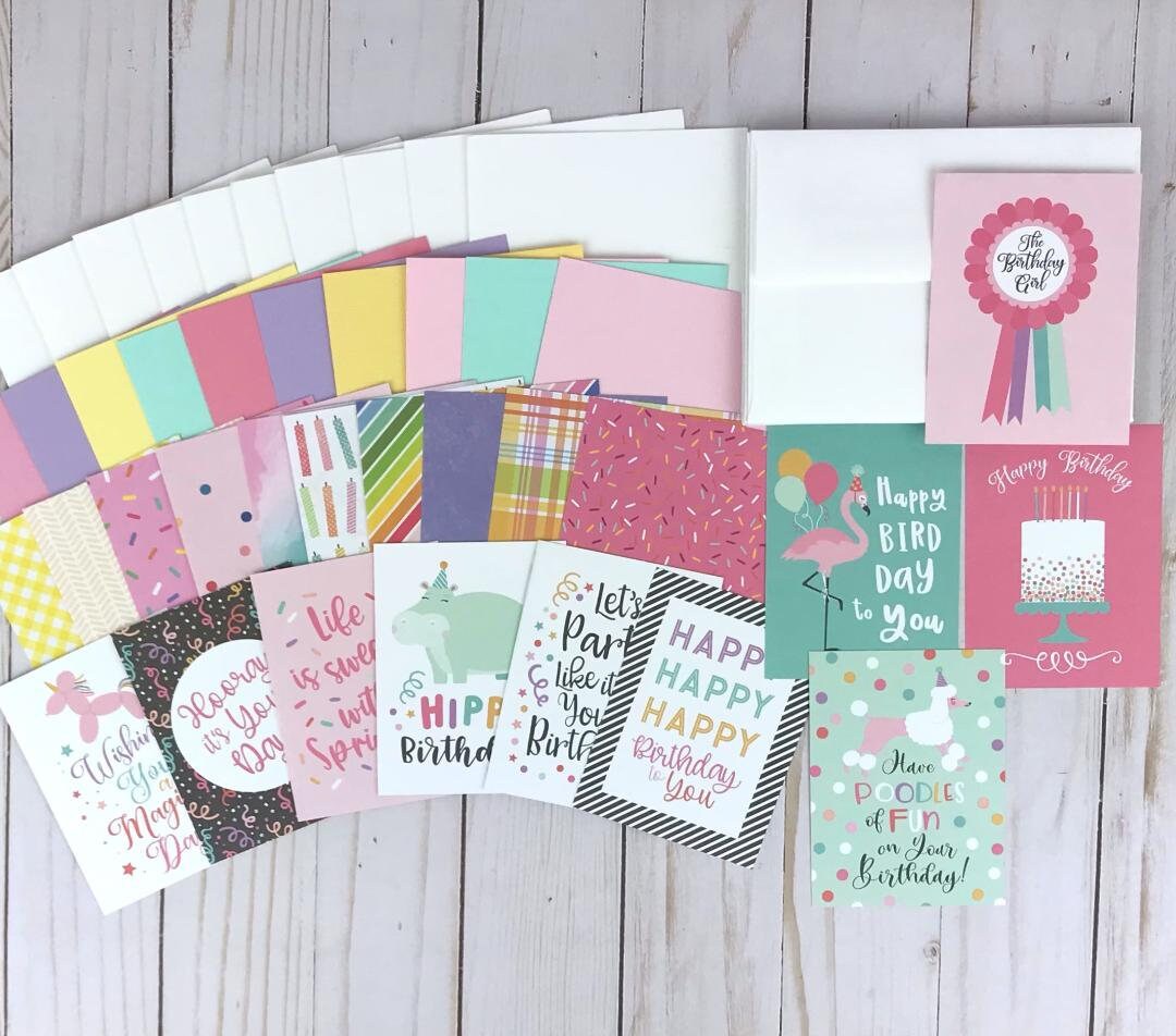 Birthday Card Kit Birthday Card Making Kits for Adults Make - Etsy