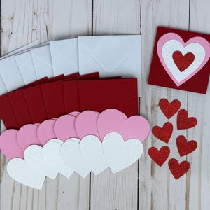 Valentine Card Making Kit, Valentine Card Kit, Mini Valentine Card Kit ...