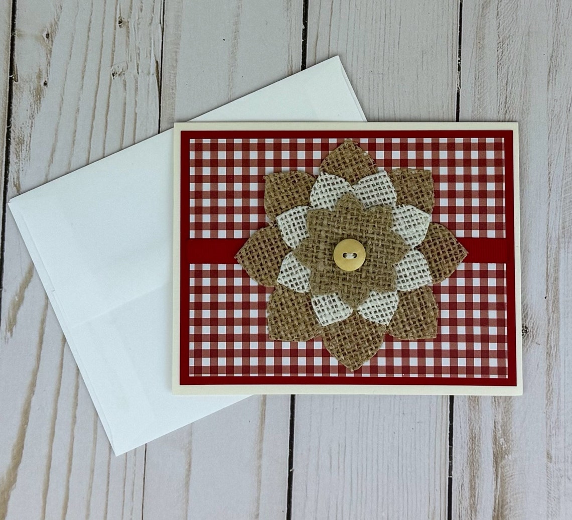 Rustic Cards Set of 6, Americana Cards, Just Because Cards, Summer ...