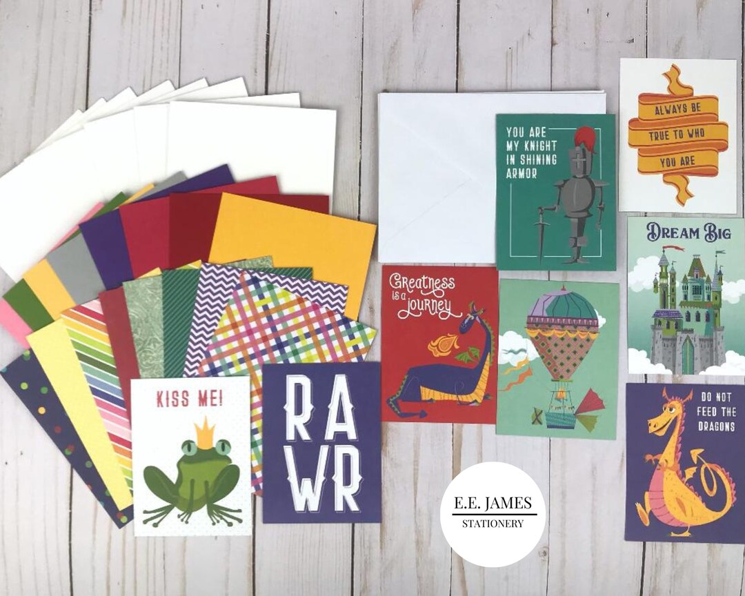 Card Making Kits, Dragon Note Cards, Fantasy Greeting Cards, Dragon ...