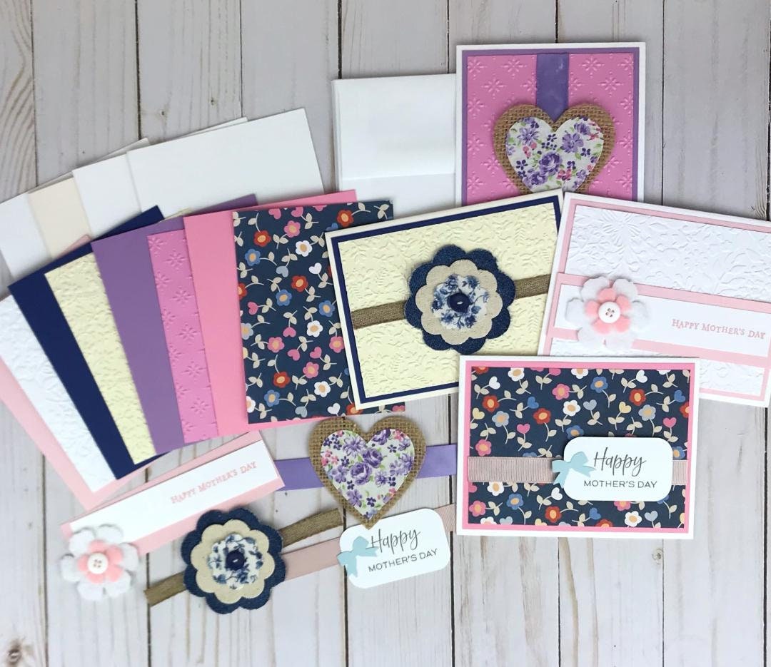 Mother's Day Card Making Kit for Adults, Handmade Card Kits, Make Your ...
