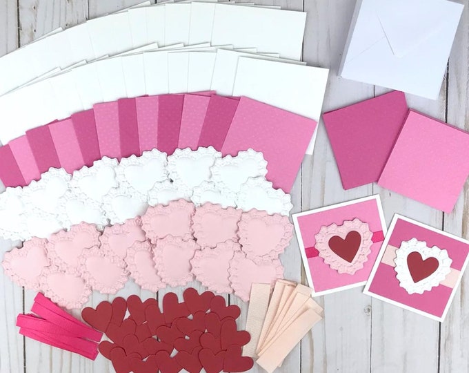 Valentine Card Making Kit Valentine Card Kit Classroom - Etsy