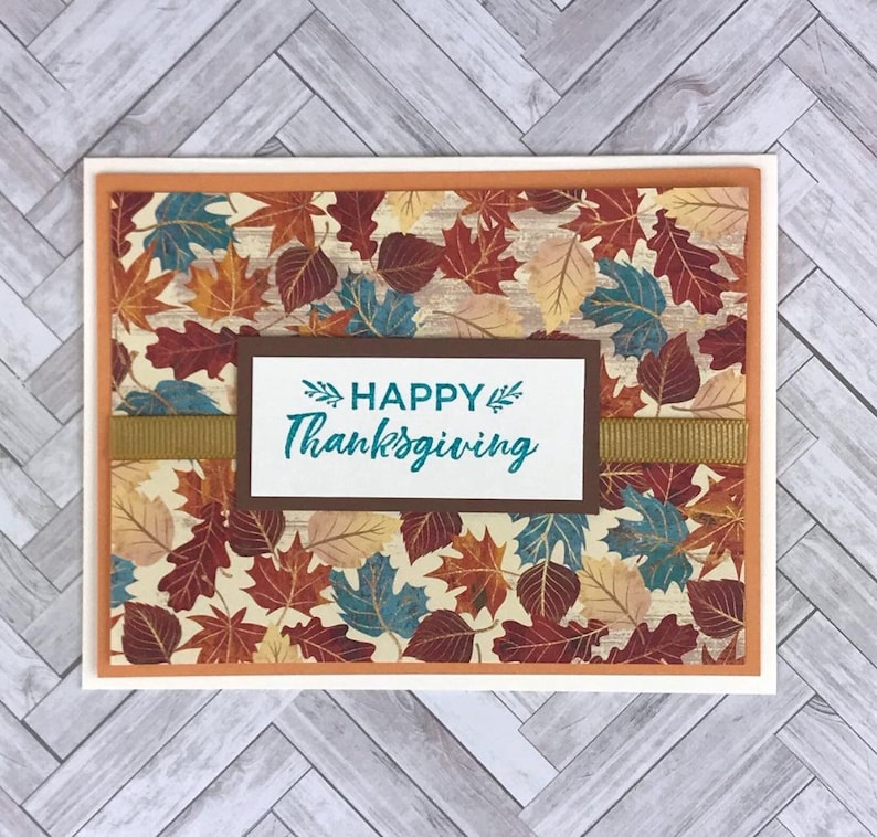 Thanksgiving Card Making Kits for Adults Fall Leaves Card | Etsy
