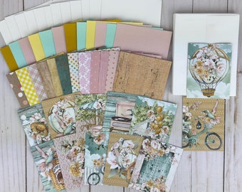 Handmade Card Kit, Lavender Card Making Kit for Adults, Easy DIY Craft ...