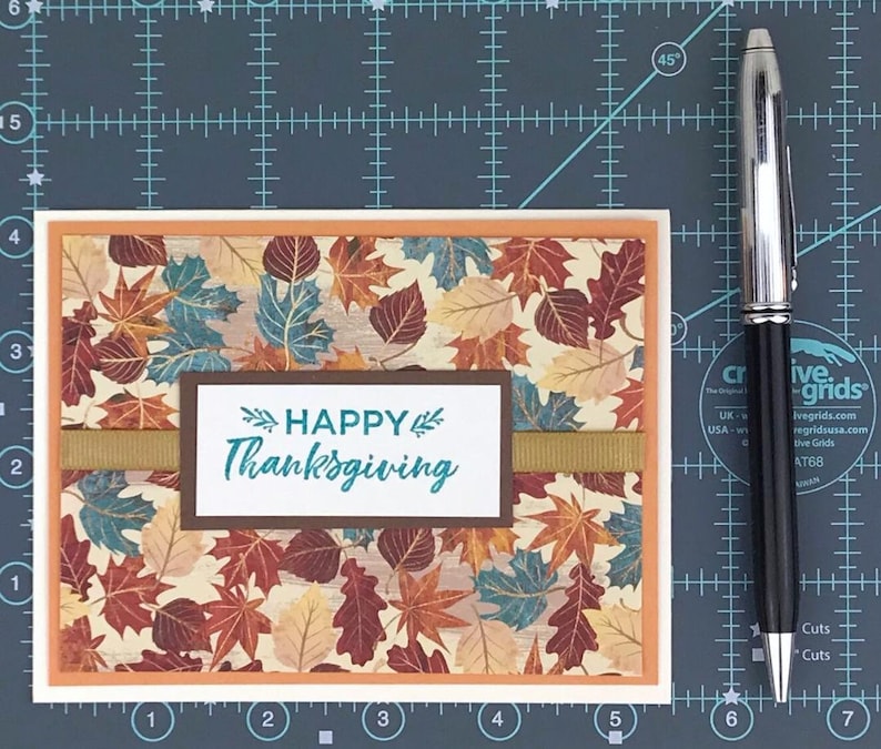 Thanksgiving Card Making Kits for Adults Fall Leaves Card | Etsy
