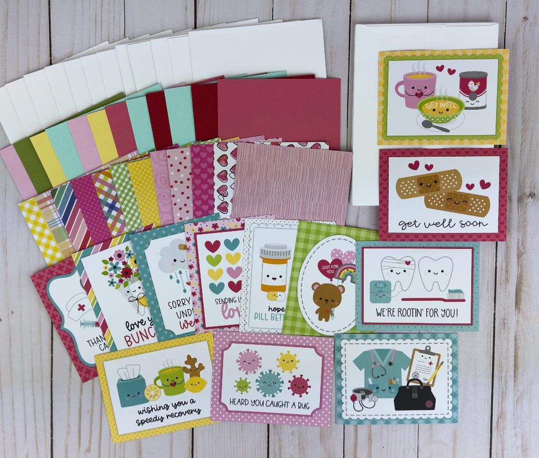 Card Making Kit for Adults, Card Making Supplies, Get Well Soon Card ...