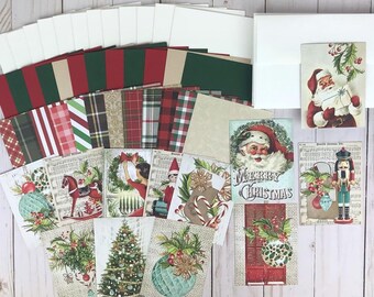 Christmas Card Kit, Christmas Card Making Kit for Adults, Handmade Card ...