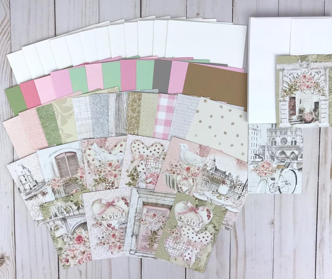 DIY Valentine Card Kit, Valentine Card Making Kit for Adults, Valentine ...