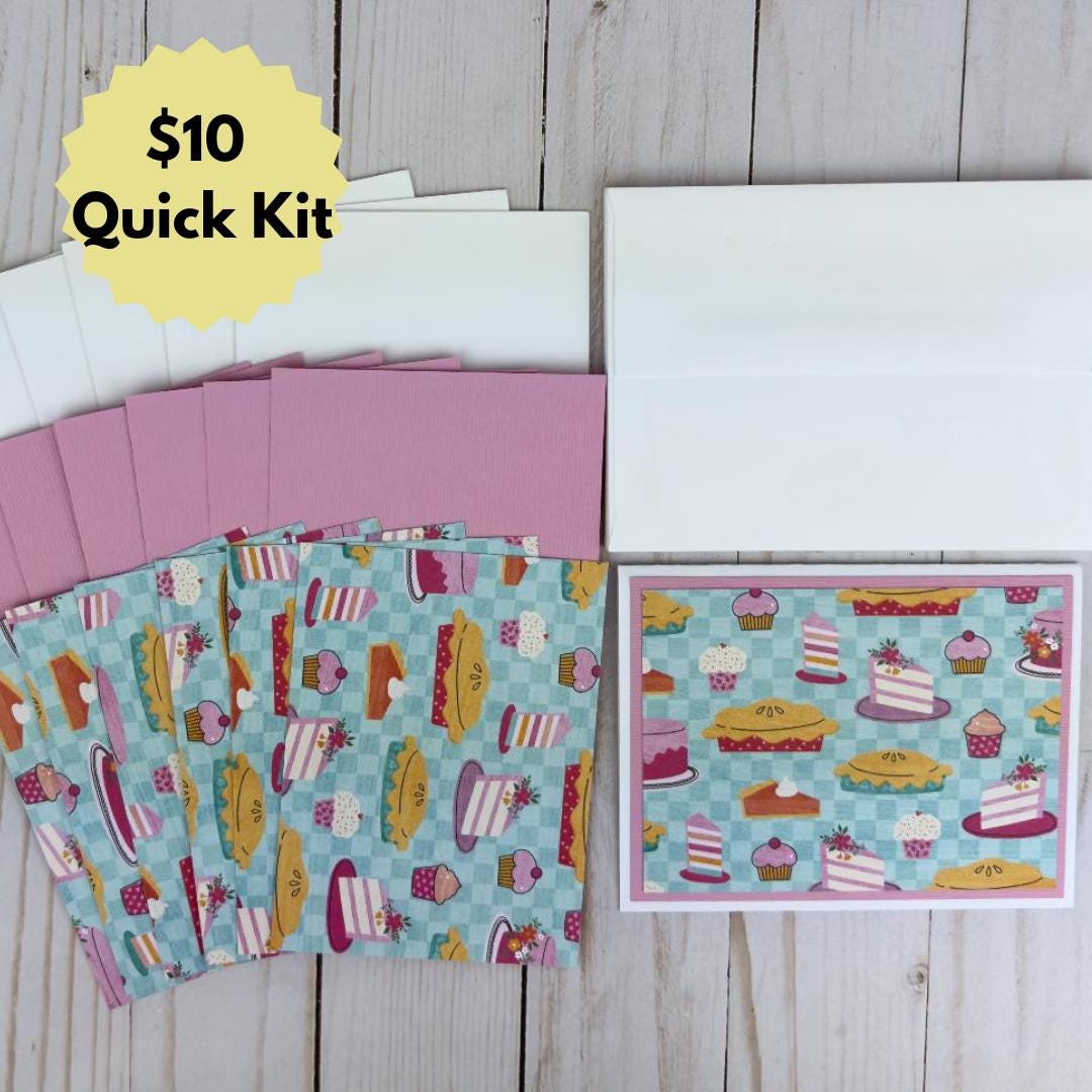 Basic Birthday Card Making Kit for Adults to DIY 6 Greeting Cards ...
