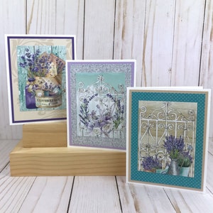 Handmade Card Kit, Lavender Card Making Kit for Adults, Easy DIY Craft ...
