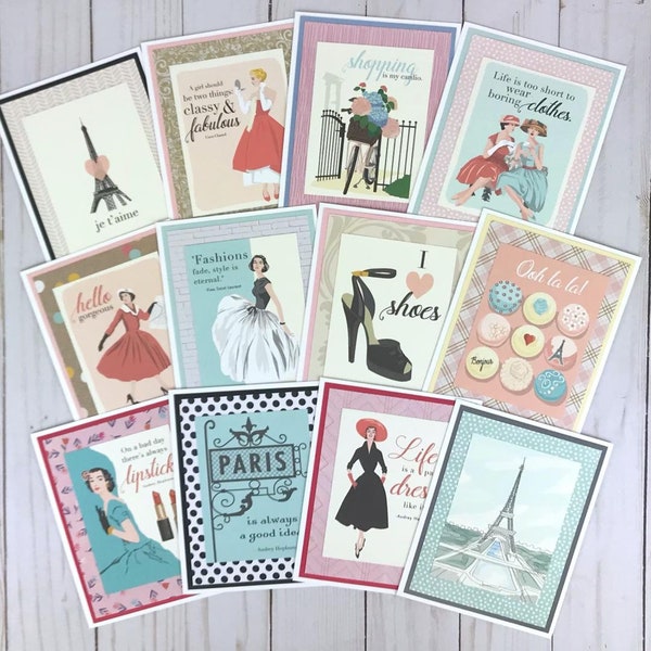 Paris Note Cards - Etsy
