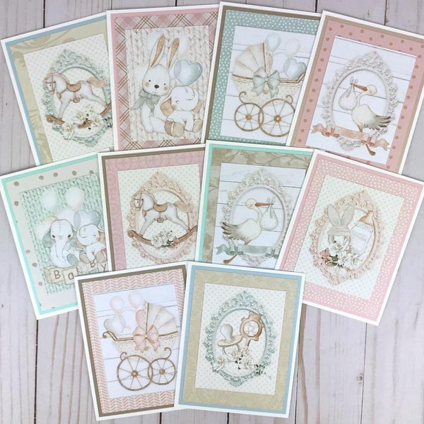 Handmade Baby Card - Etsy