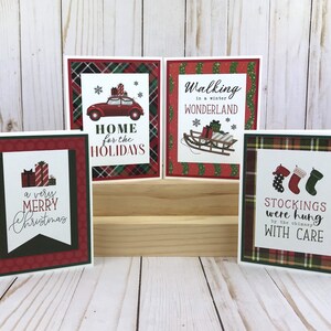 Christmas Card Set, Holiday Card Pack, Rustic Christmas Cards ...