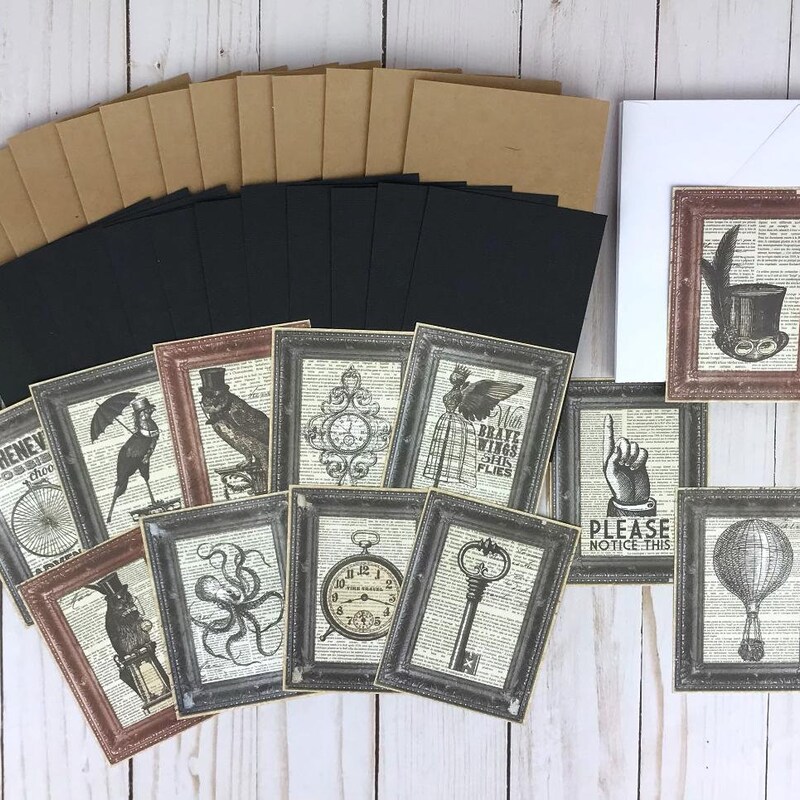 Steampunk Cards - Etsy