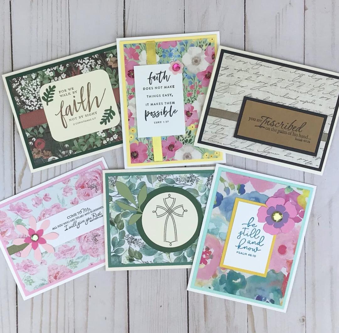 Bible Verse Greeting Card Set of 6 Christian Cards for Women - Etsy