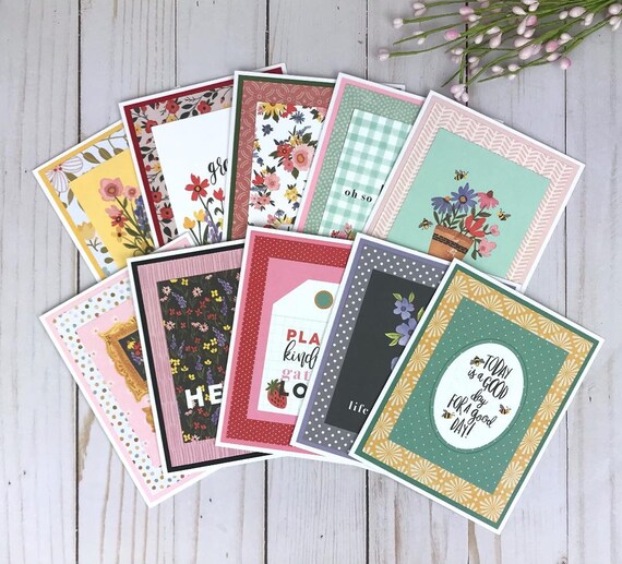 Summer Greeting Cards Set Blank Note Cards All Occasion Card | Etsy