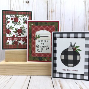 Christmas Card Set, Holiday Card Pack, Rustic Christmas Cards ...