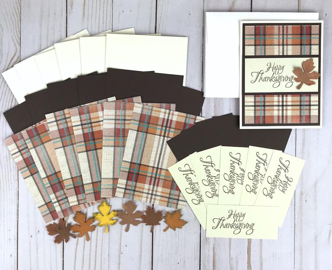Thanksgiving Card Making Kits for Adults, Fall Card Kits, DIY Card Kit ...