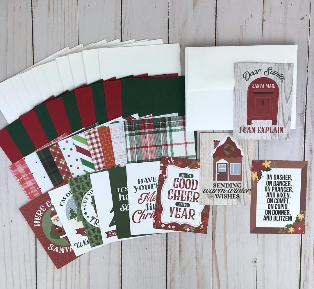 Christmas Card Kit, Card Making Kit for Adults, Easy DIY Craft ...
