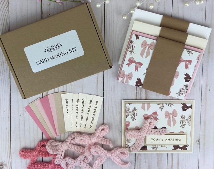 Handmade Card Kit, Lavender Card Making Kit for Adults, Easy DIY Craft ...