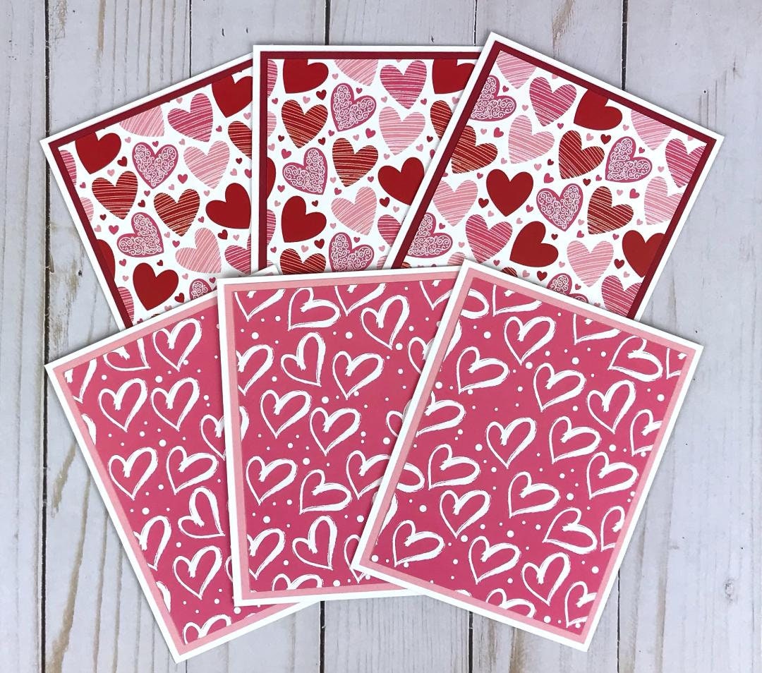 Valentine Note Cards Valentine Cards Pack Valentine Cards - Etsy