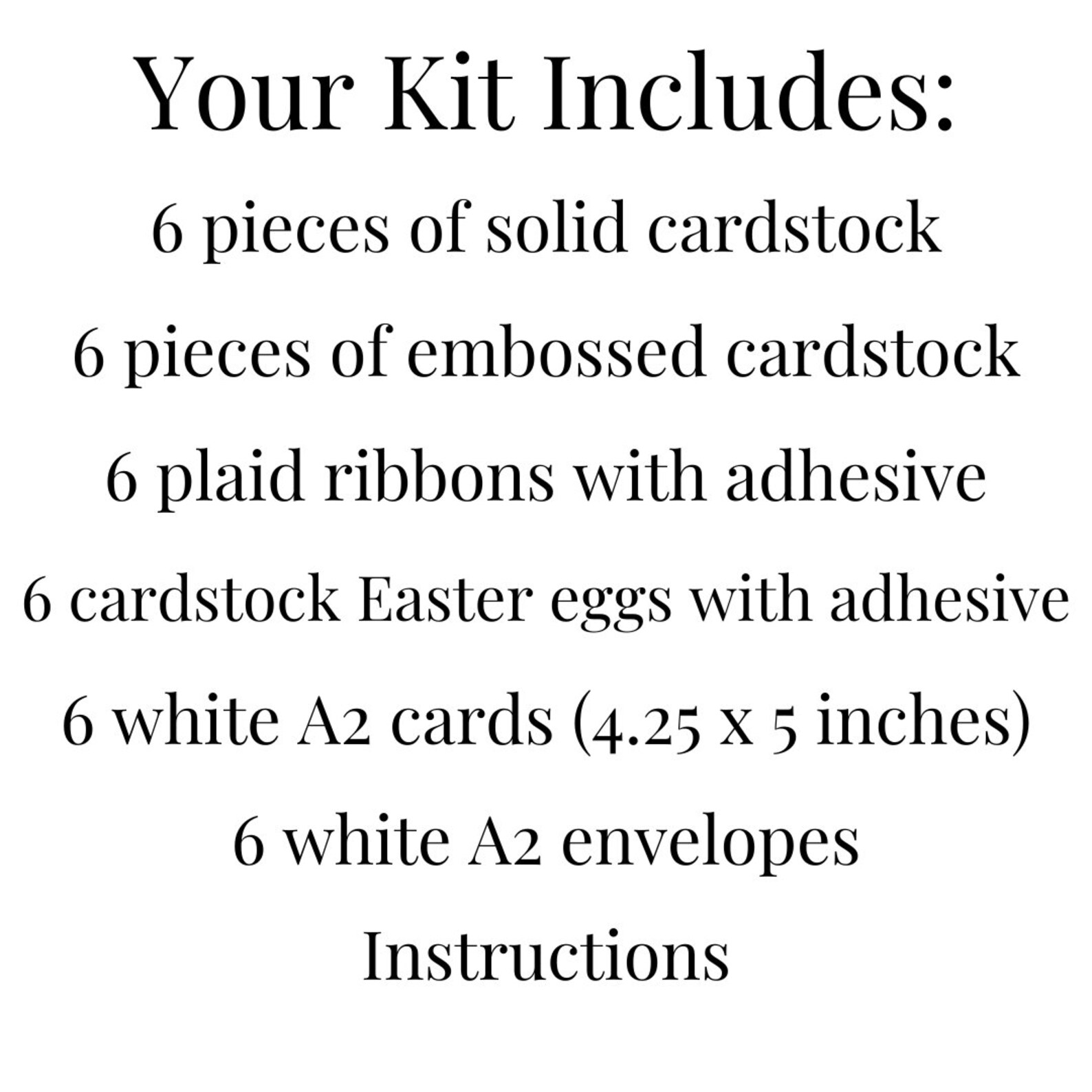 Easter Card Making Kit for Adults, Embossed Card Kit DIY, Greeting ...