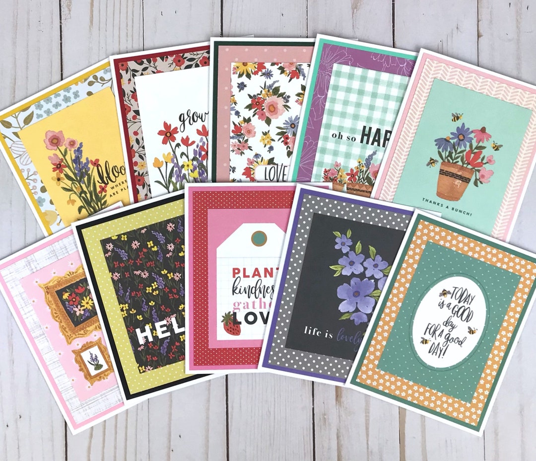 Summer Greeting Cards Set Blank Note Cards All Occasion Card - Etsy