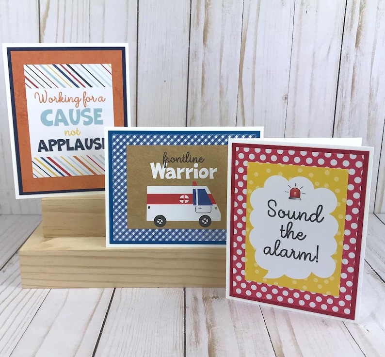 First Responder Cards Card Making Kits for Adults Make Your - Etsy