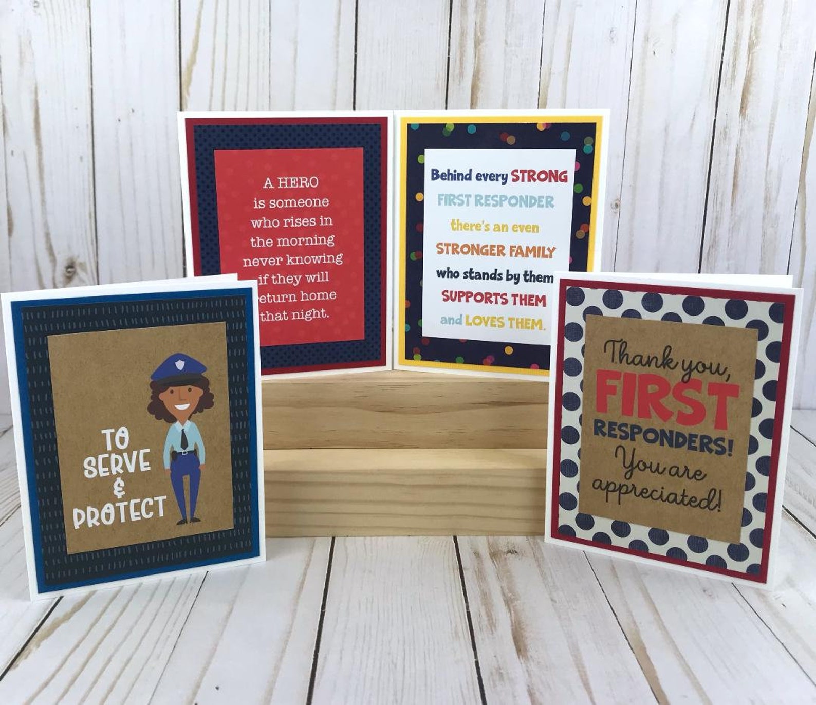 First Responder Cards Card Making Kits for Adults Make Your - Etsy
