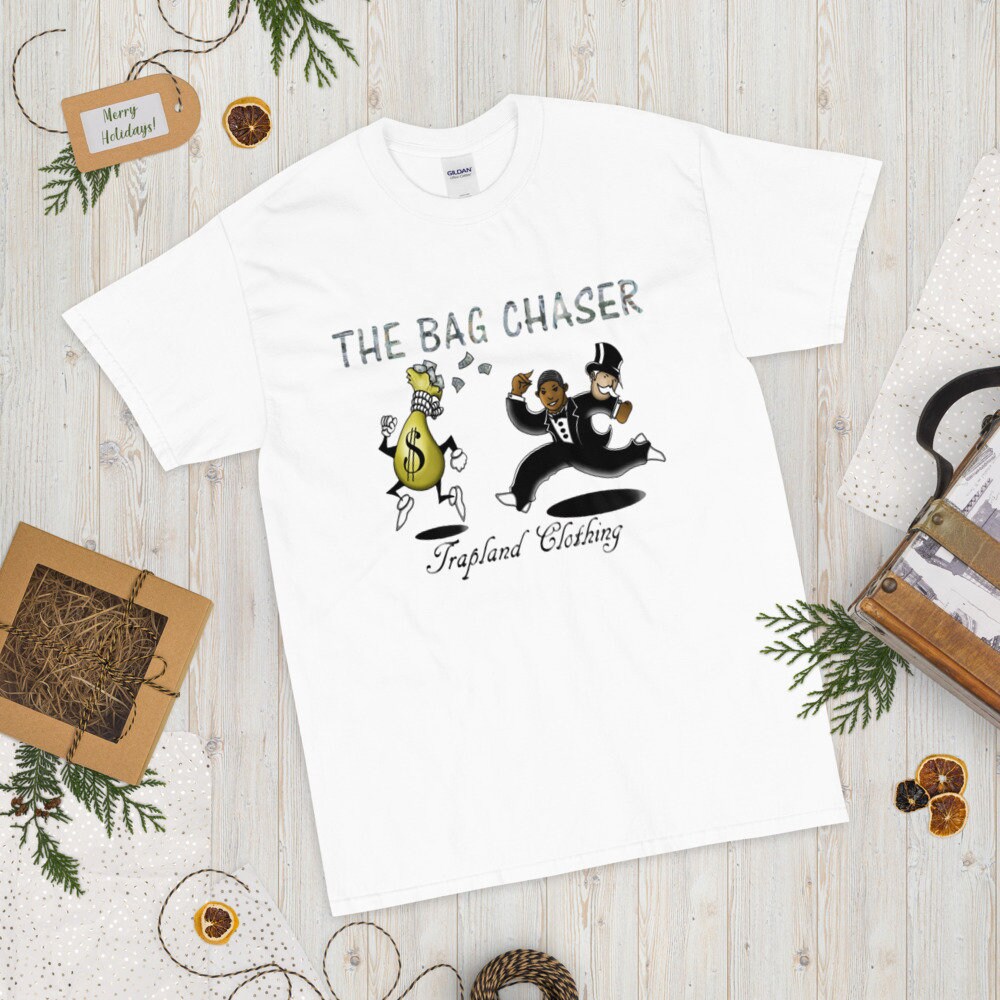 The Bag Chaser black, Red or White Short Sleeve T-shirt - Etsy