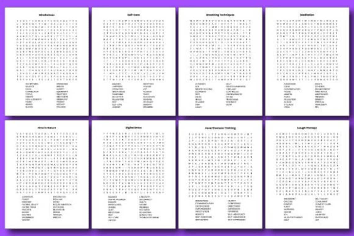 30+ Word Search Printable Puzzle Instant Download, Printable Puzzle ...