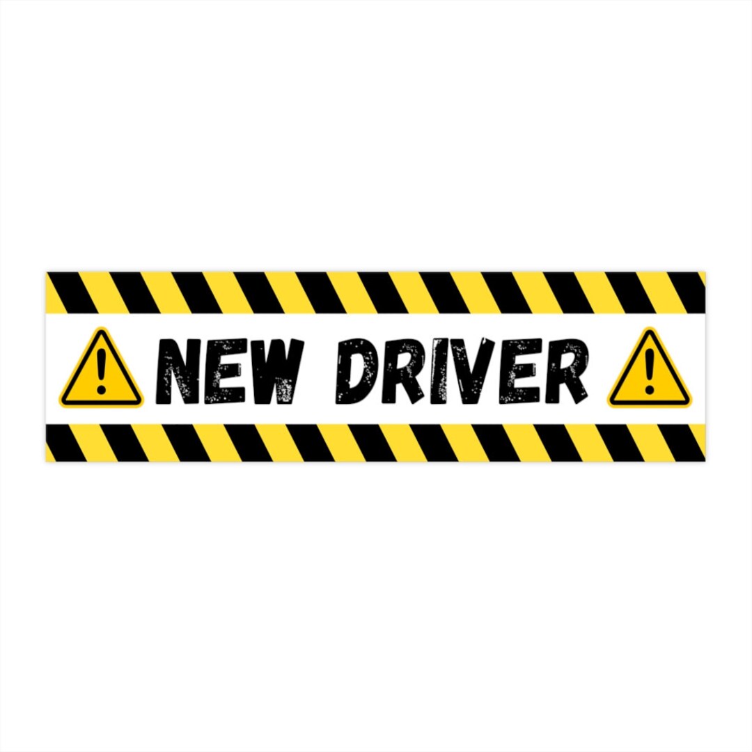 New Driver Bumper Sticker - Etsy